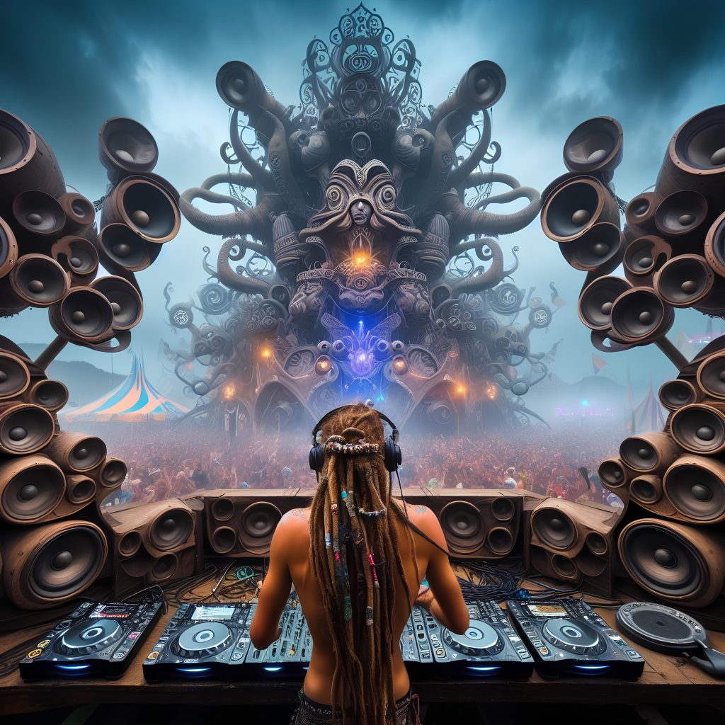 Psy Trance Festival: A Journey of Music, Art, and Culture – A.I. Images